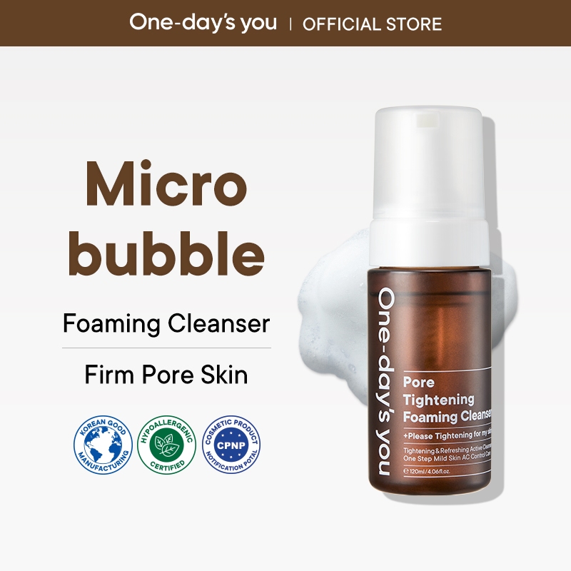 [ONE DAY'S YOU] Pore Tightening Foaming Facial Bubble Cleanser (120ml ...