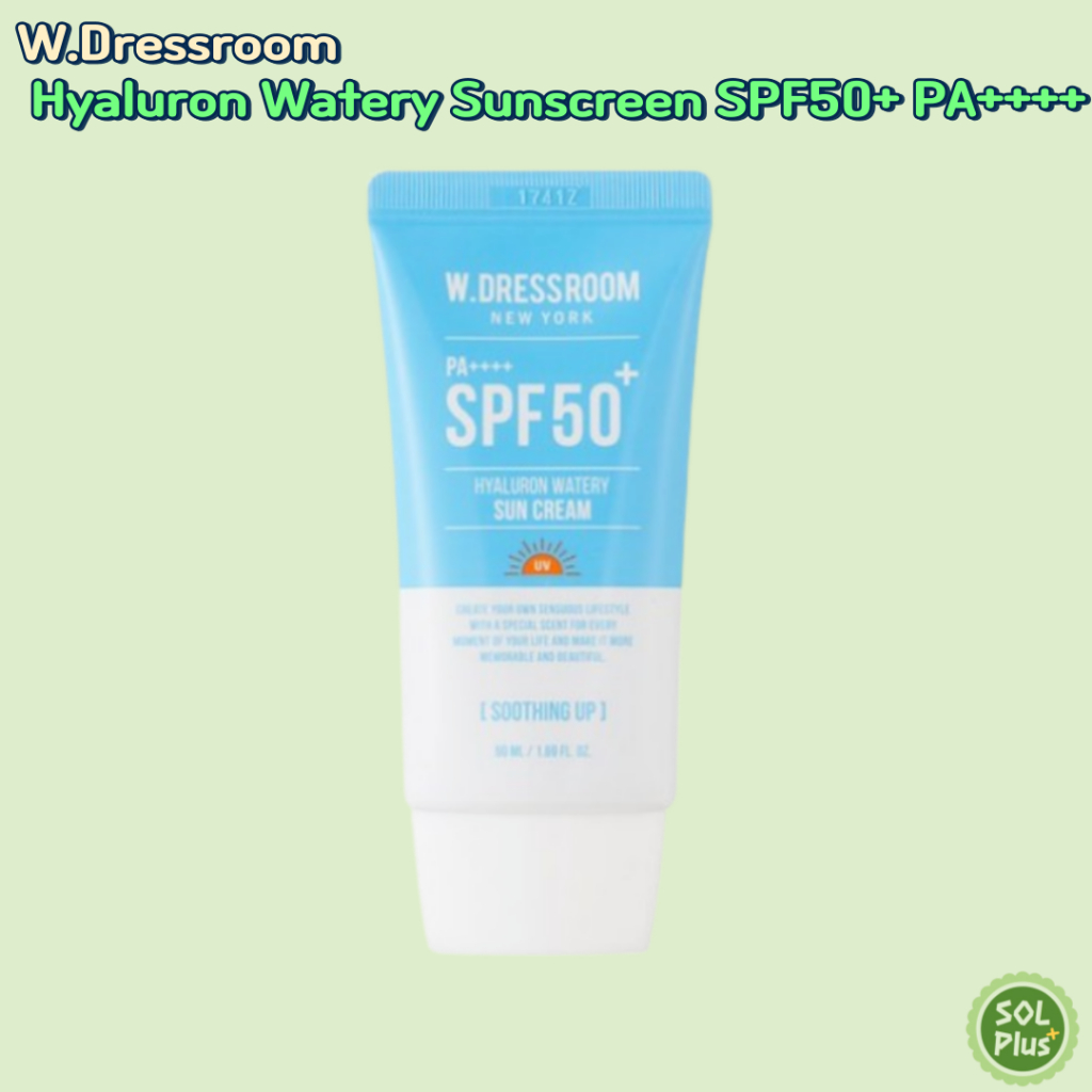 W.Dressroom Hyaluron Watery Sunscreen SPF50+ PA++++ | Shopee Malaysia