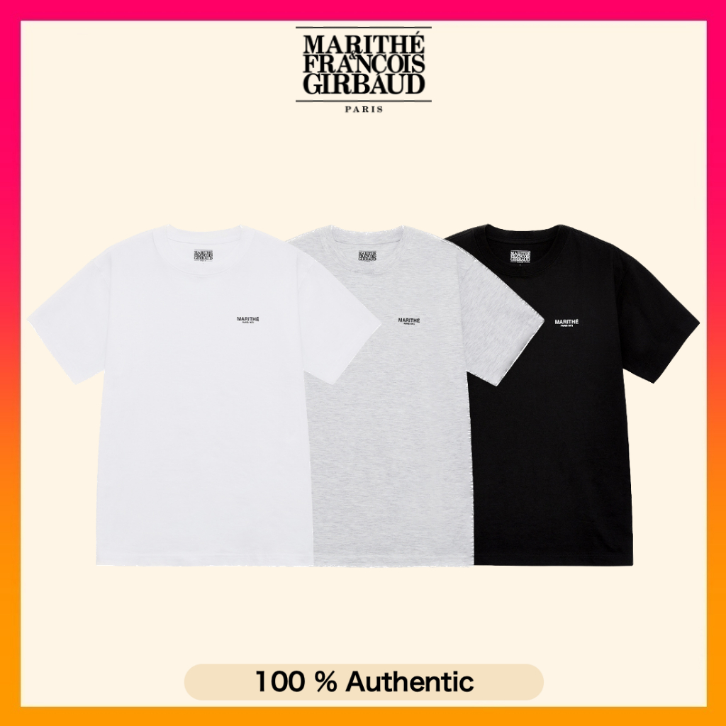 [Buy 1 Get 2] [3PACK] MARITHE FRANCOIS GIRBAUD 3Pack Small Regular Logo T Shirts | Shopee Malaysia