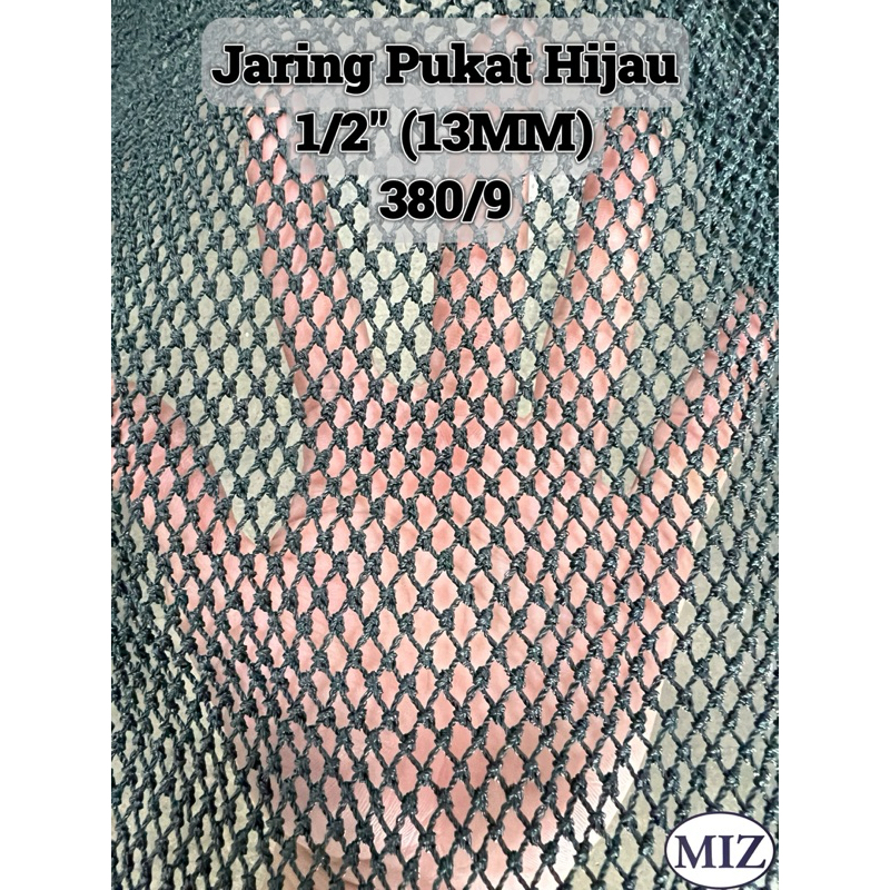 Cut : 1/2"(13MM) 380/9 Fishing Net Pukat Baru PE Poly Net Pukat Laut ...