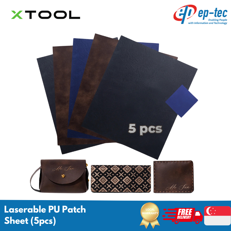 xTool Laserable PU Patch Sheet Mix Colors (5pcs) | Shopee Malaysia