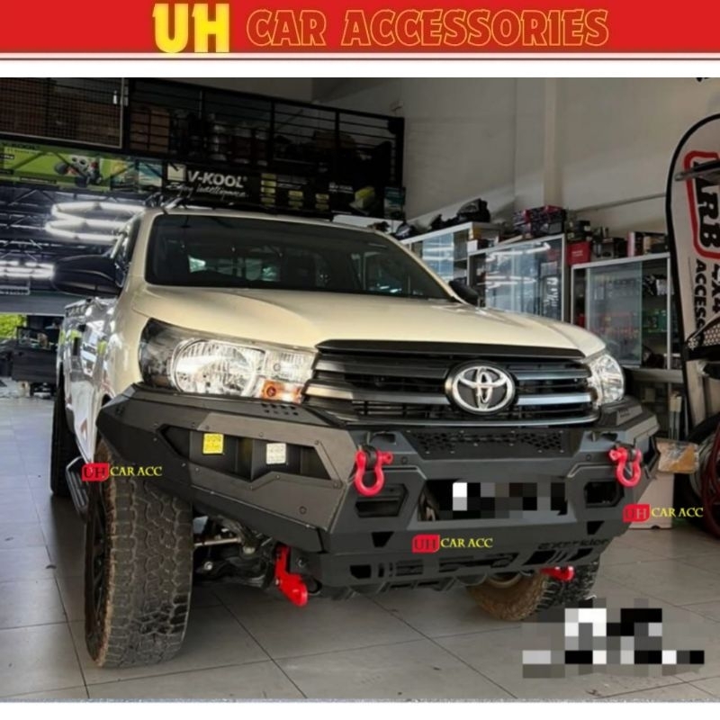 TOYOTA HILUX REVO VIGO RANGER T6 EAGLE AMCA METAL FRONT BUMPER BULL BAR ...