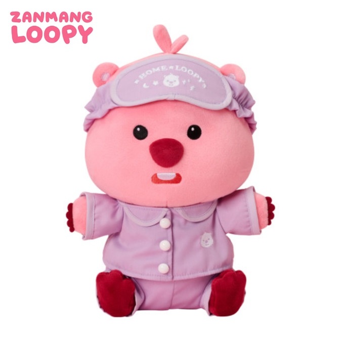 [Zanmang Loopy] Korea Cartoon Character Loopy Plush Doll Toy 25CM _ Pajama / Hoodie _ 2Types ...