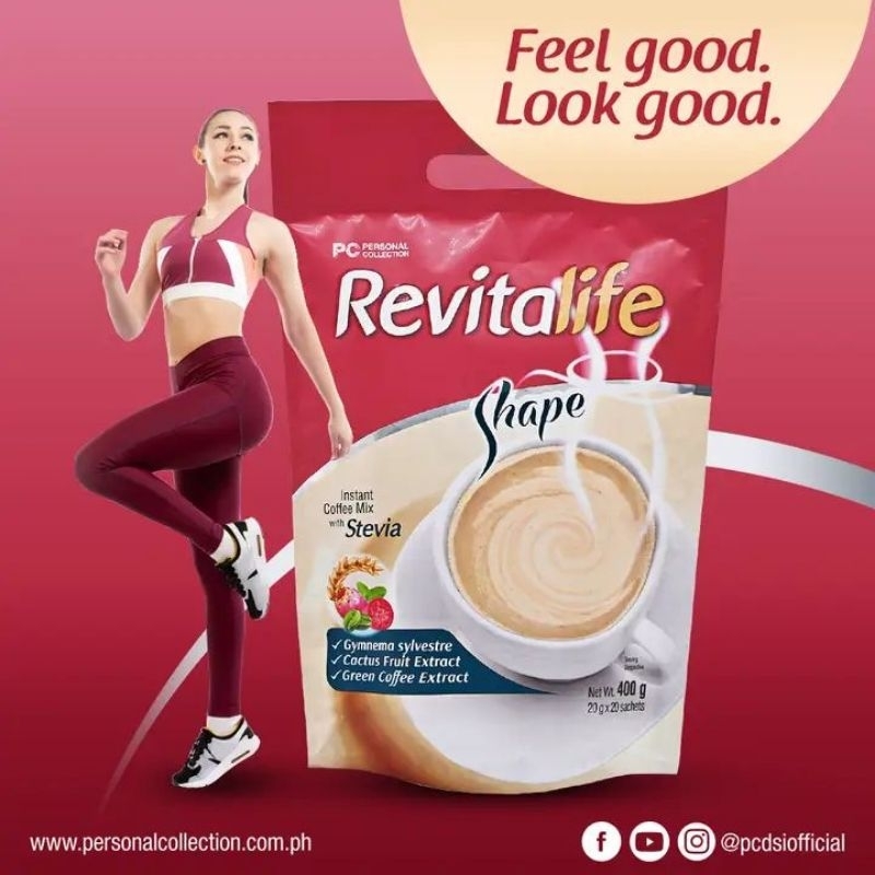 PC PERSONAL COLLECTION Revitalife Shape instant Coffee mix with Stevia ...