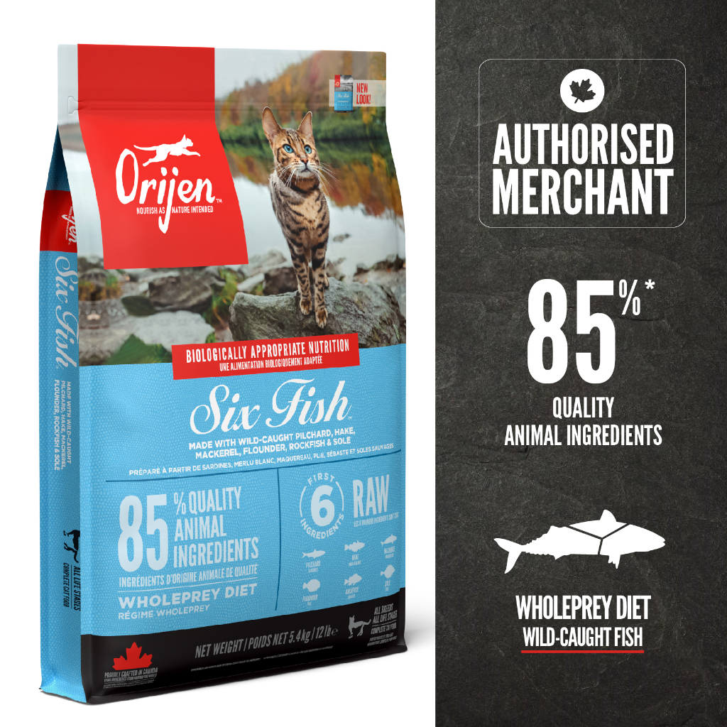 ORIJEN Cat Six Fish Dry Cat Food (3 Sizes) | Shopee Malaysia