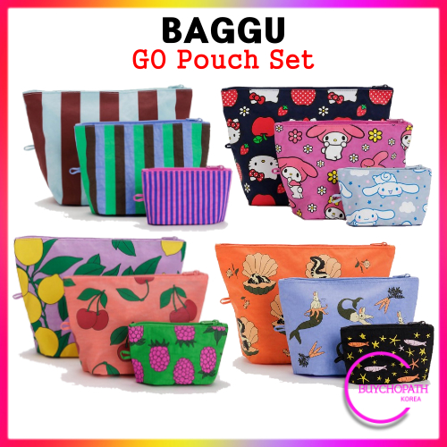 BAGGU Go Pouch 3size Set (9 colors) / Eco Bag Reusable Bag, Eco-friendly | Shopee Malaysia