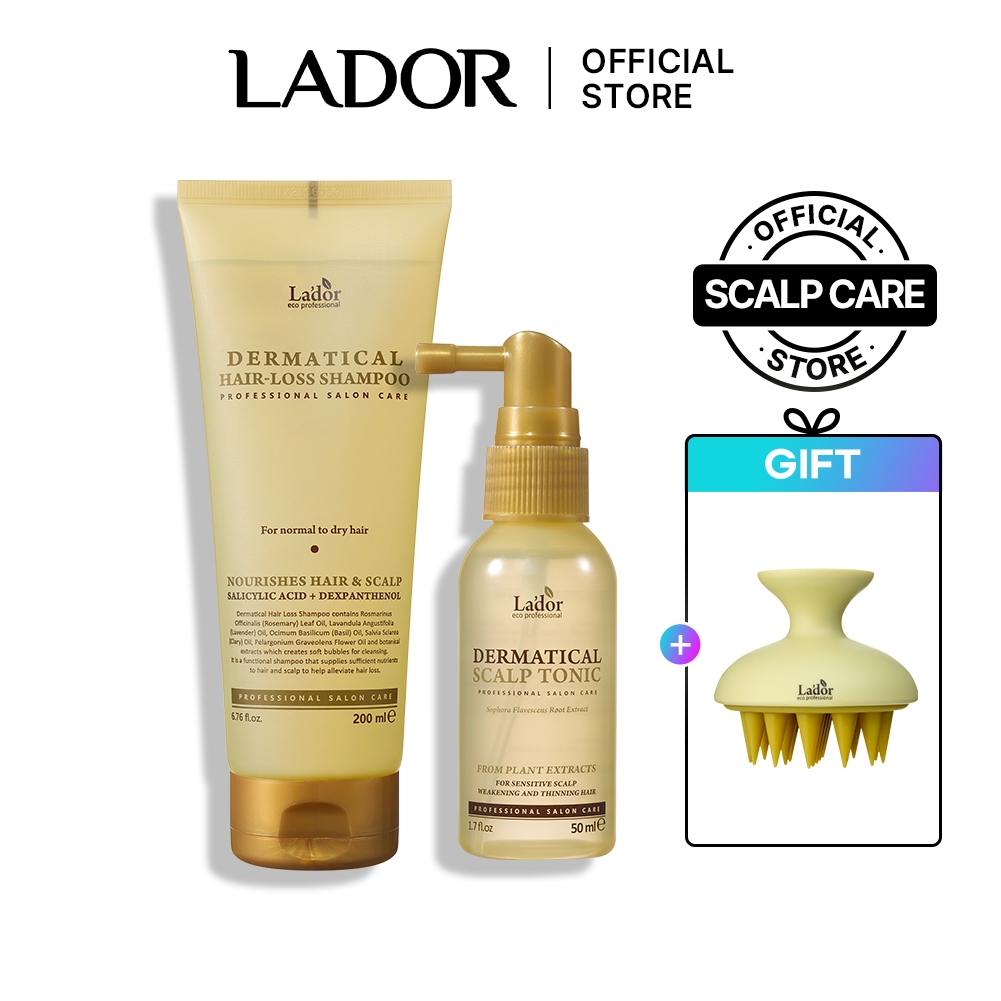 [LADOR/Free Gift] Dermatical Hair-Loss Set (Shampoo 200ml, Scalp Tonic ...