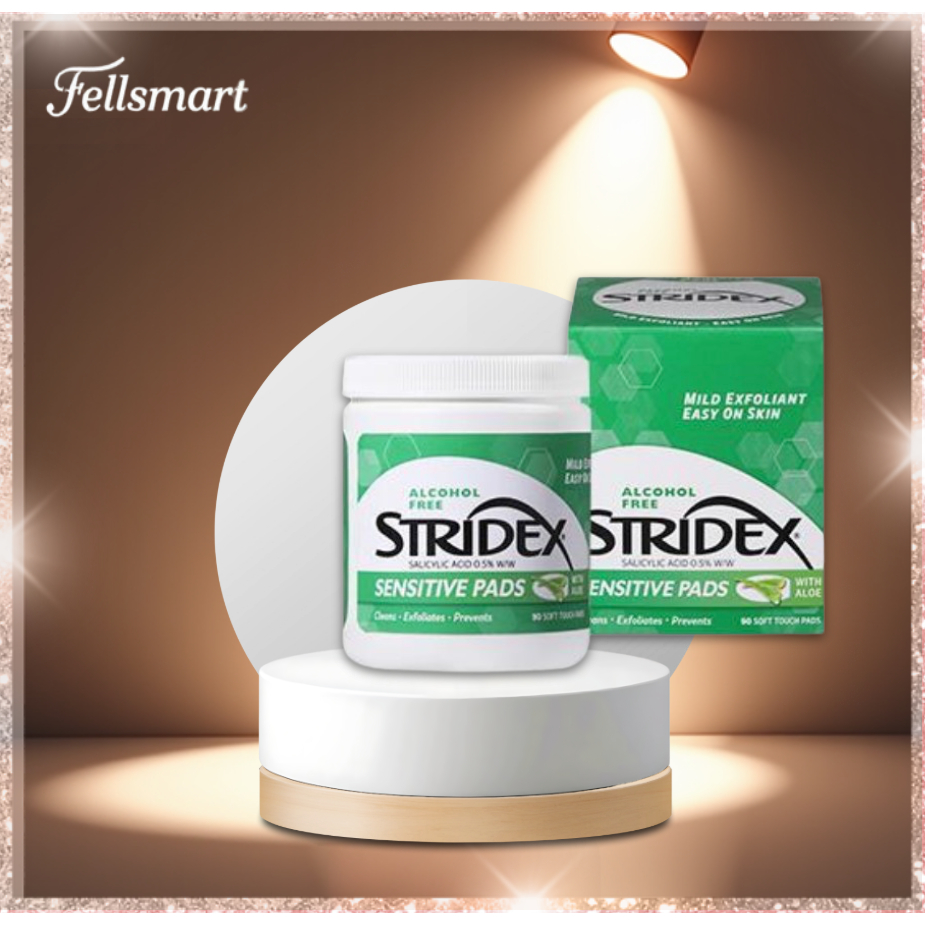 [Stridex] Sensitive Pads (90 sheets) - Alcohol-free to use without irritation even on sensitive ...