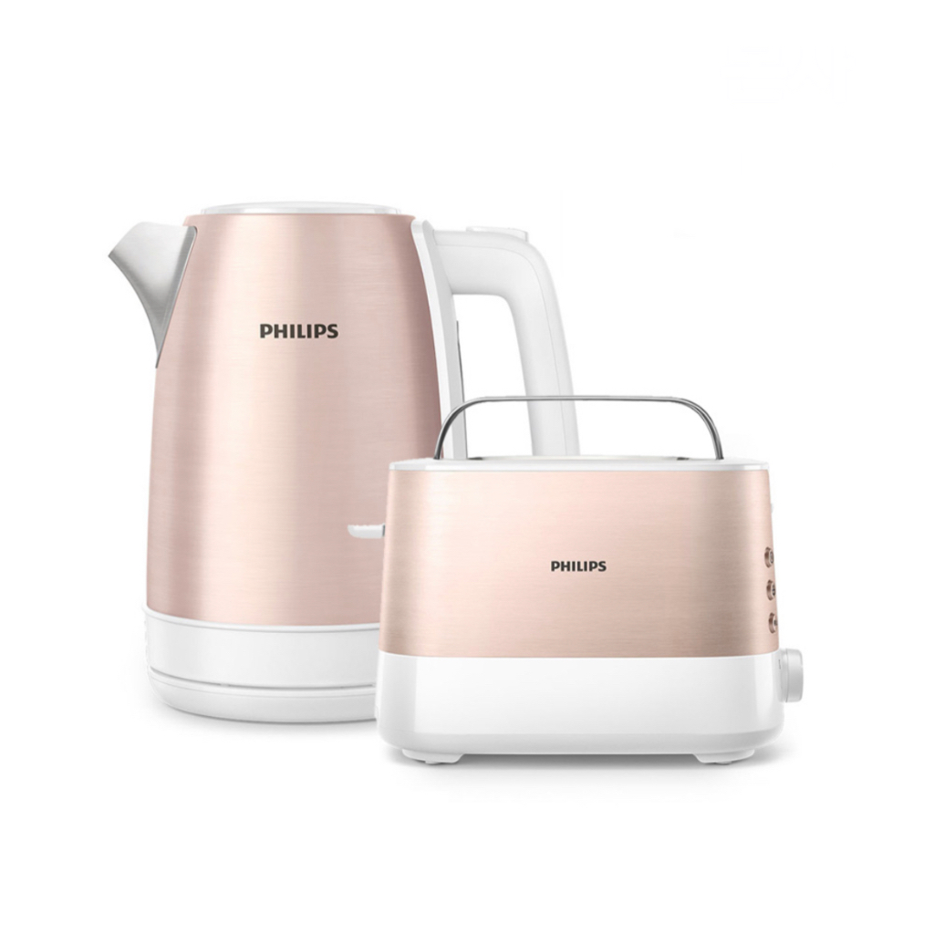 Philips Kettle / Toaster Rose Gold Edition (HD9350/HD2638) | Shopee ...