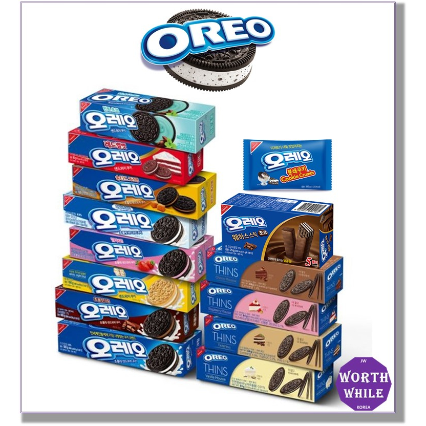 OREO /Oreo Collection Best Cookie Snacks 12Types /Korean Oreo White ...
