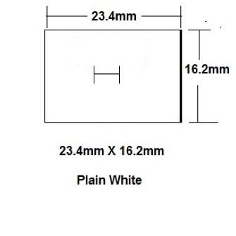 20,000pcs 23.4mm x 16.2mm Plain Labels for SATO PB2-230 Two Lines ...