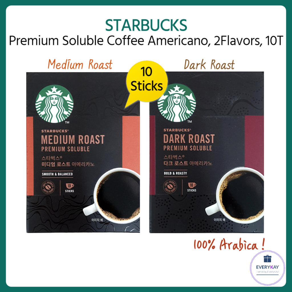 [STARBUCKS] Premium Soluble Americano | Starbucks Coffee Sticks ...