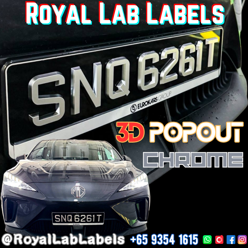 3D Carplate Popout [Chrome] Car License Plate LOCAL SELLER | Shopee ...