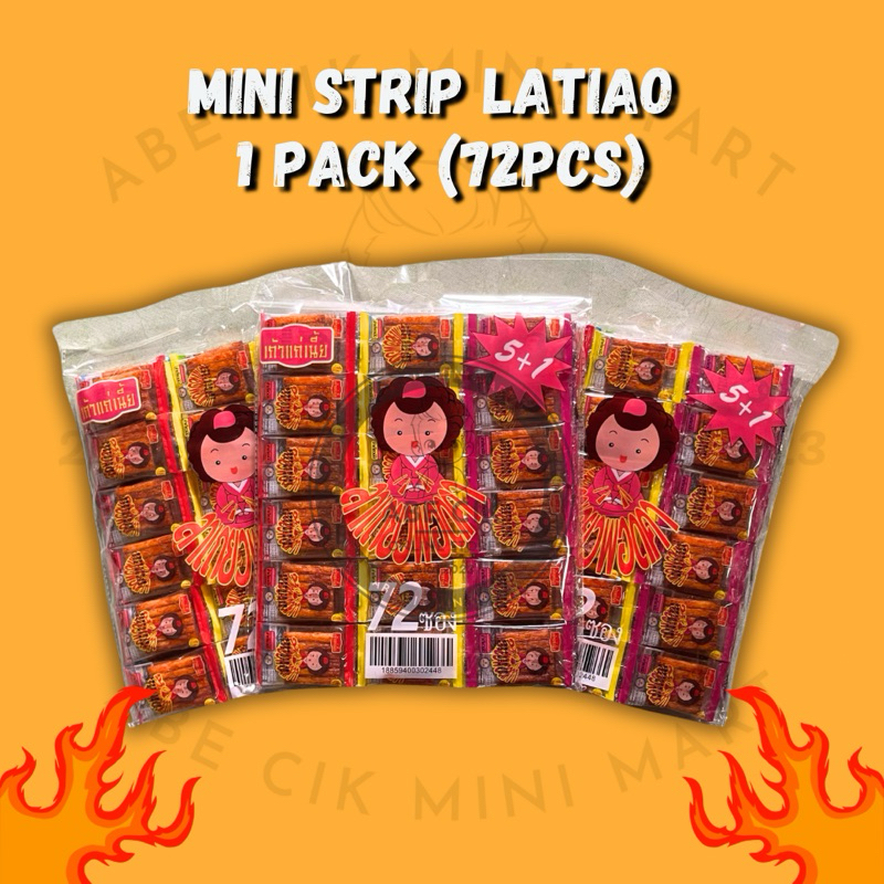 (72pcs) Spicy Mini Latiao Halal Latiao Strip | Shopee Malaysia