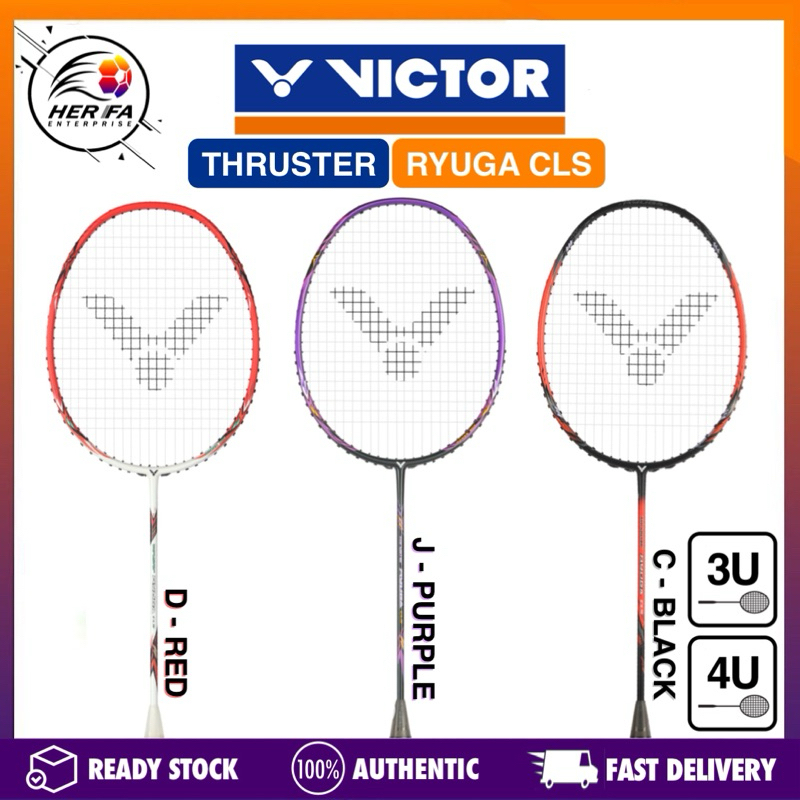 VICTOR Thruster Ryuga CLS 4UG5 Badminton Racket FREECORE Attacking ...