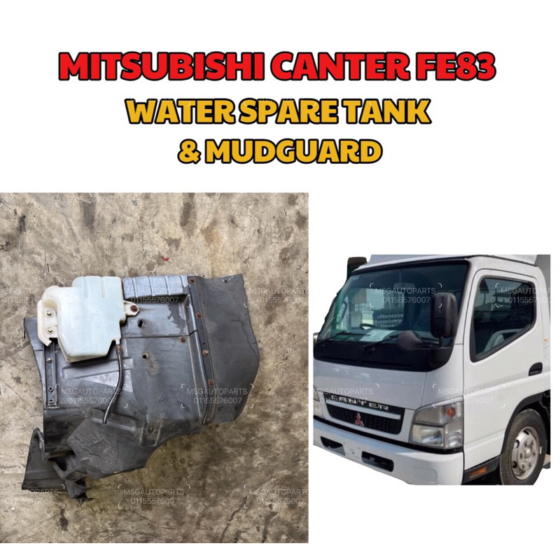 MITSUBISHI CANTER FE83 WATER SPARE TANK & MUDGUARD HALFCUT | Shopee ...