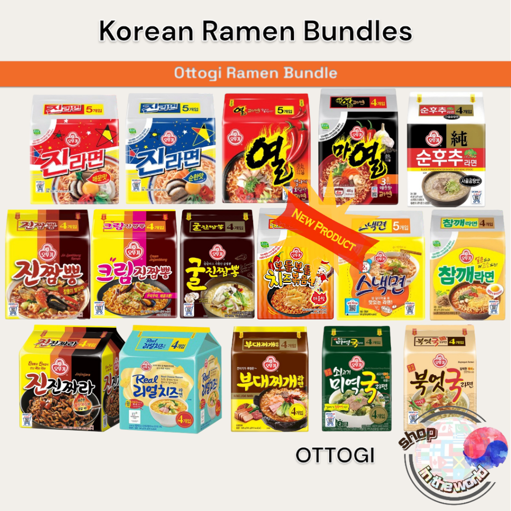 Korean Ramen Bundle Ottogi Series Korean Food | Shopee Malaysia