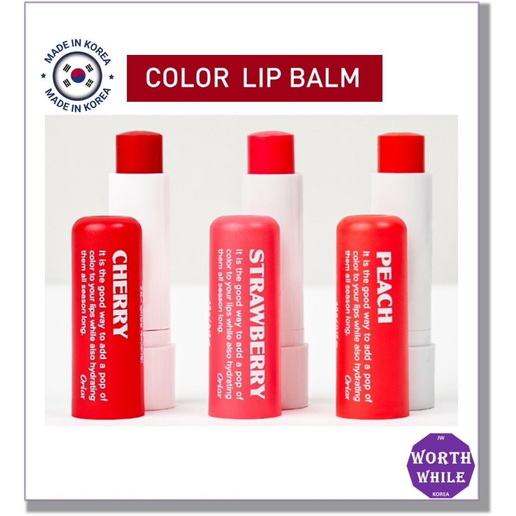 Daiso Korea x Oriox /Color Lip Balm(3 colors) /Made in Korea | Shopee Malaysia