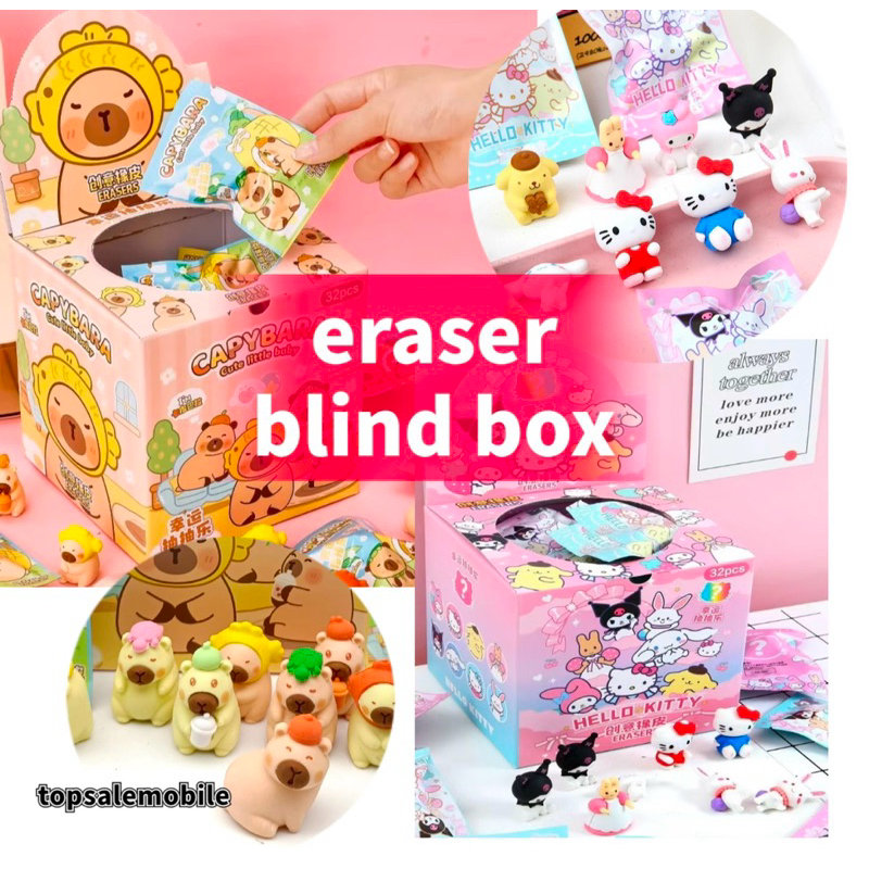 Capybara sanrio eraser blind box cute design blind bag lucky mystery ...