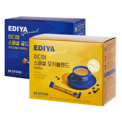 [EDIYA] Korean Coffee Mix / 3-in-1 / Gold Blend, Mocha Blend / 5T, 30T ...
