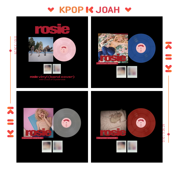 (VINYL) ROSÉ (BLACKPINK) [rosie] FIRST STUDIO ALBUM (28th Apr.2025 ...