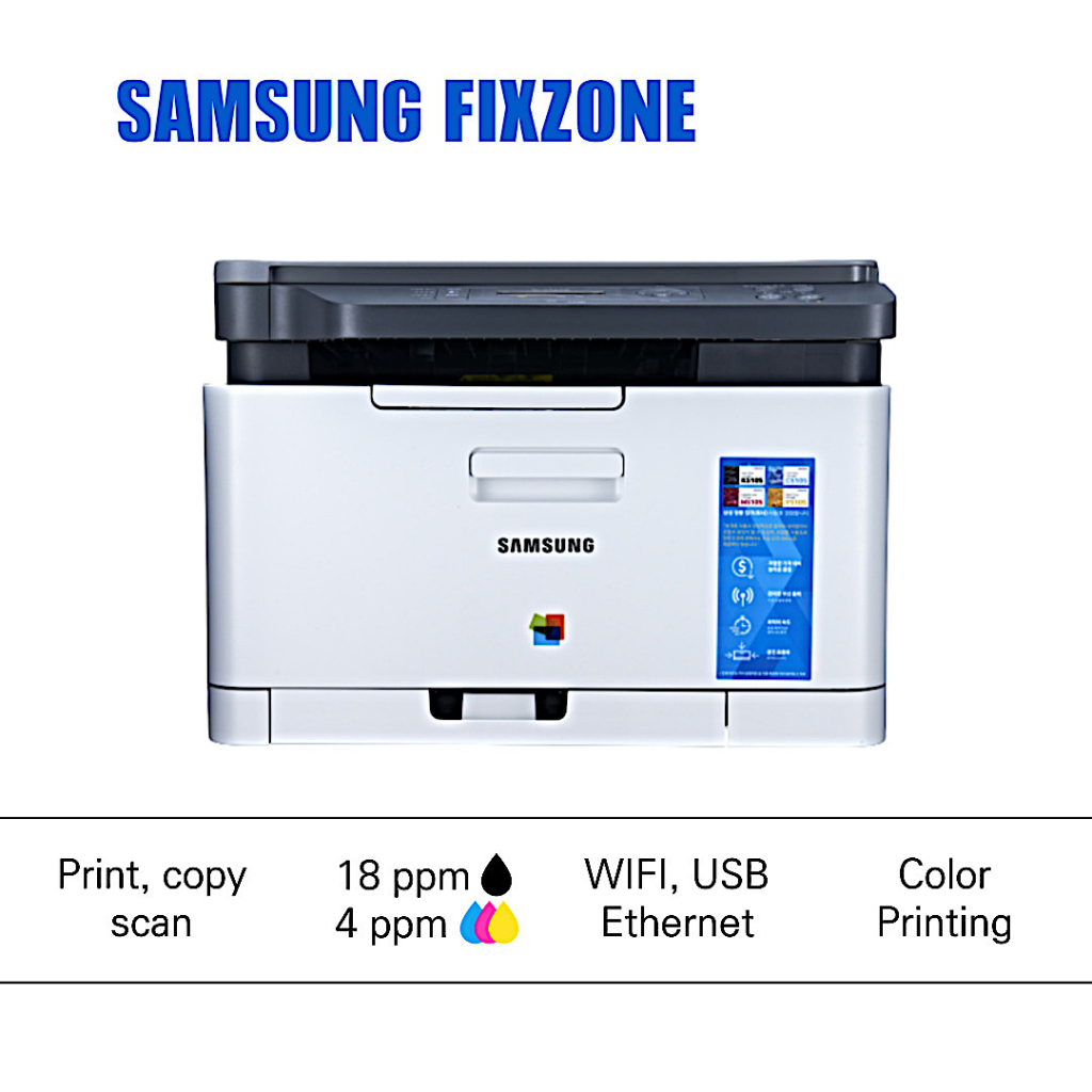 Samsung color laser printer SL-C563W wifi, scan, copy (Genuine product) | Shopee Malaysia