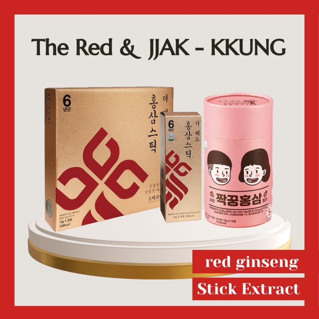 [Sobaek korea] Red ginseng Stick Extract 'The Red' & JJAK-KKUNG for ...