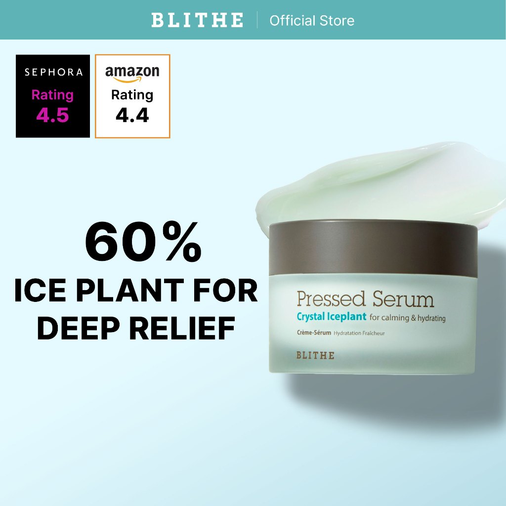BLITHE Pressed Serum Crystal Iceplant Face Moisturizing Serum - Kbeauty ...