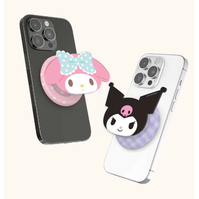 Sanrio magnetic acryl tok griptok popsocket kuromi cinnamoroll pochacco ...