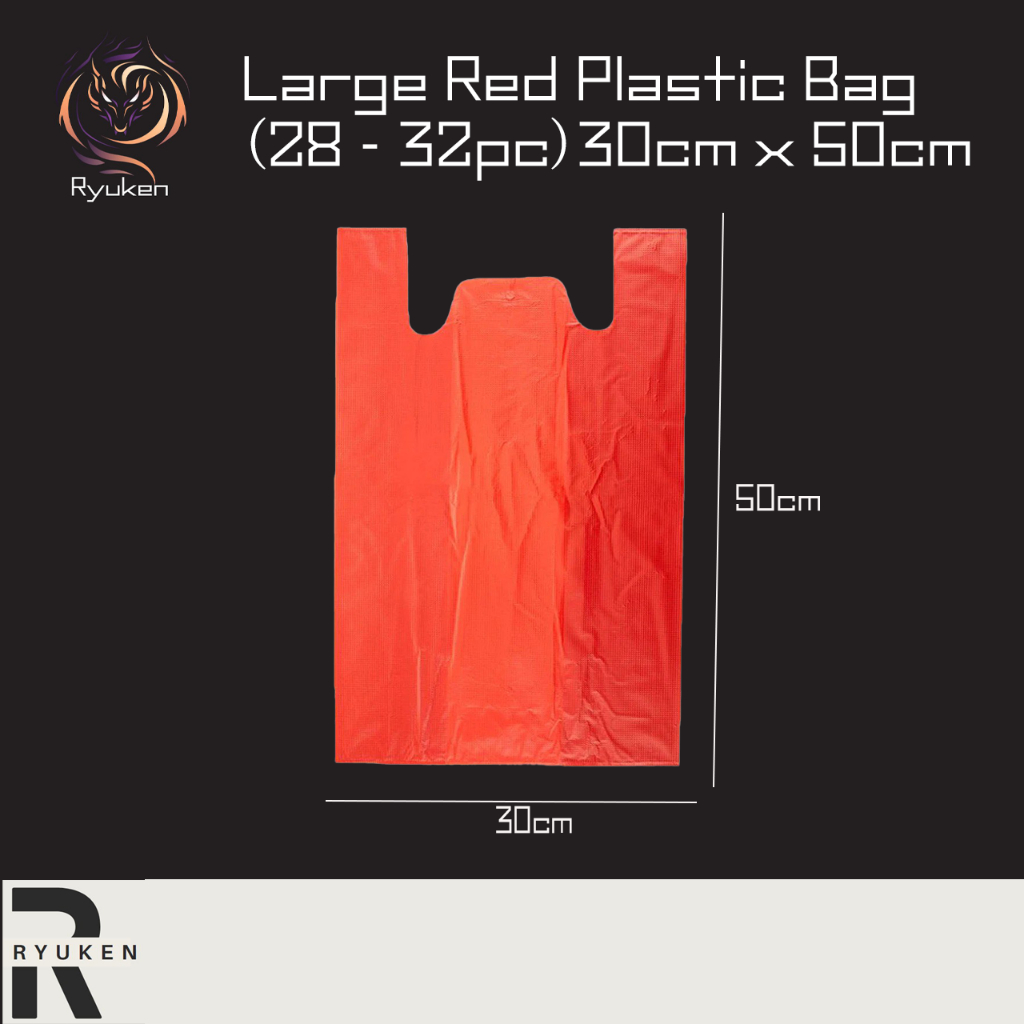 Local Seller Thick & High Quality Big Red Plastic Bag (28-32pcs ...