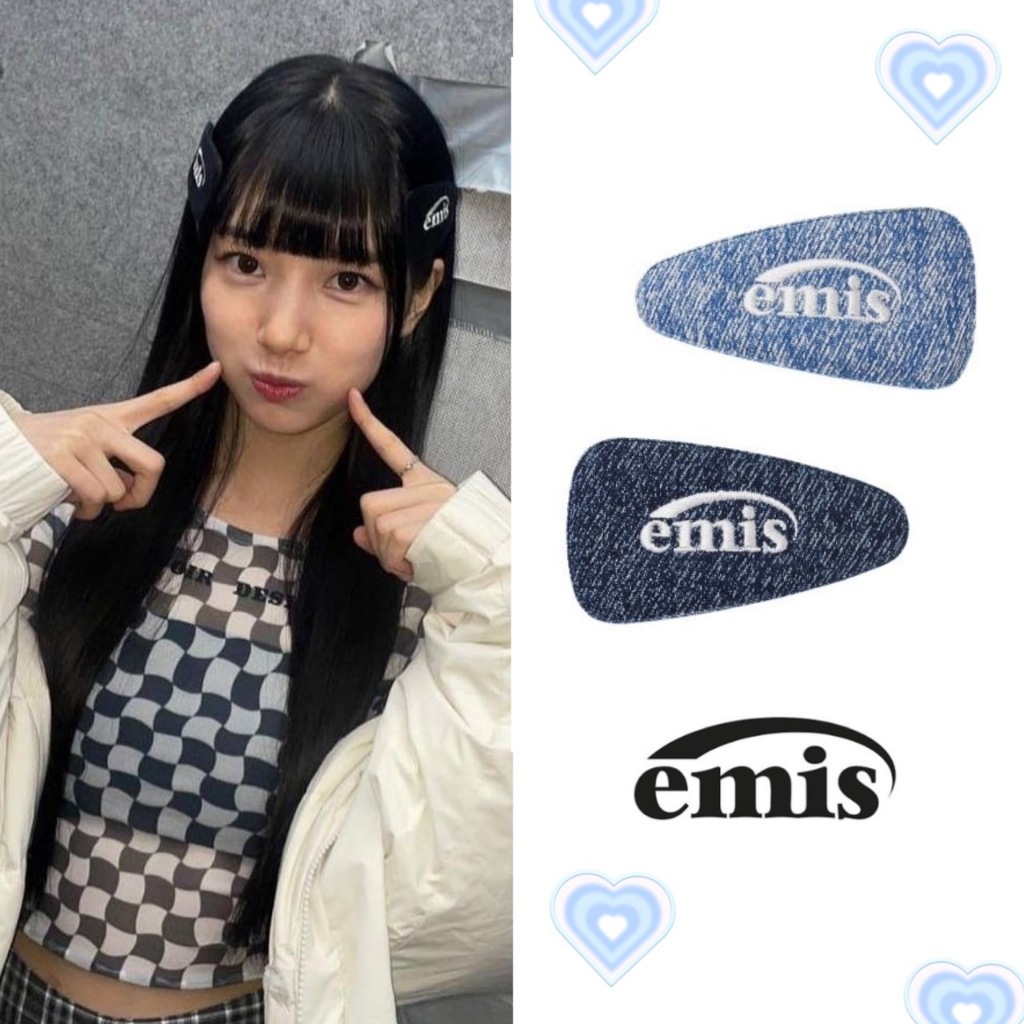 SUZI / EMIS NEW LOGO DENIM HAIRPIN / 100% authentic | Shopee Malaysia