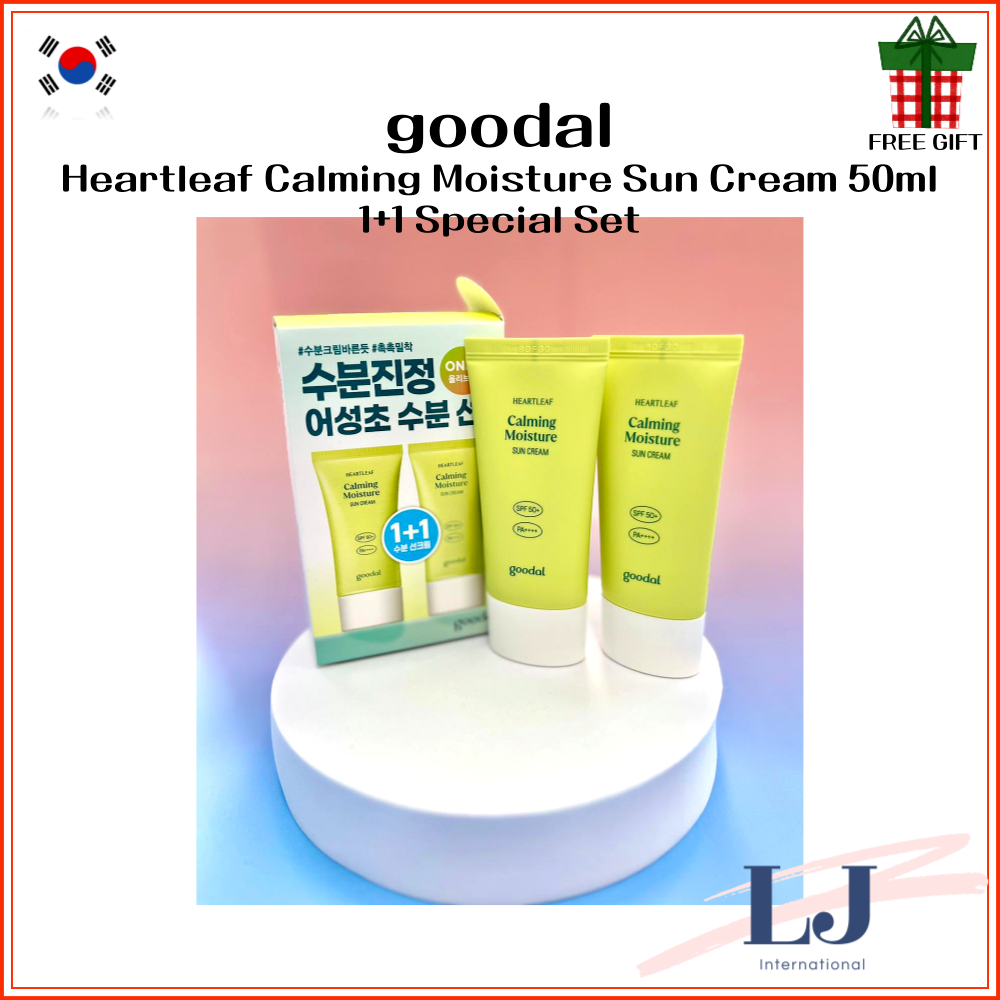 goodal Heartleaf Calming Moisture Sun Cream 50mL 1+1 Special Set From ...