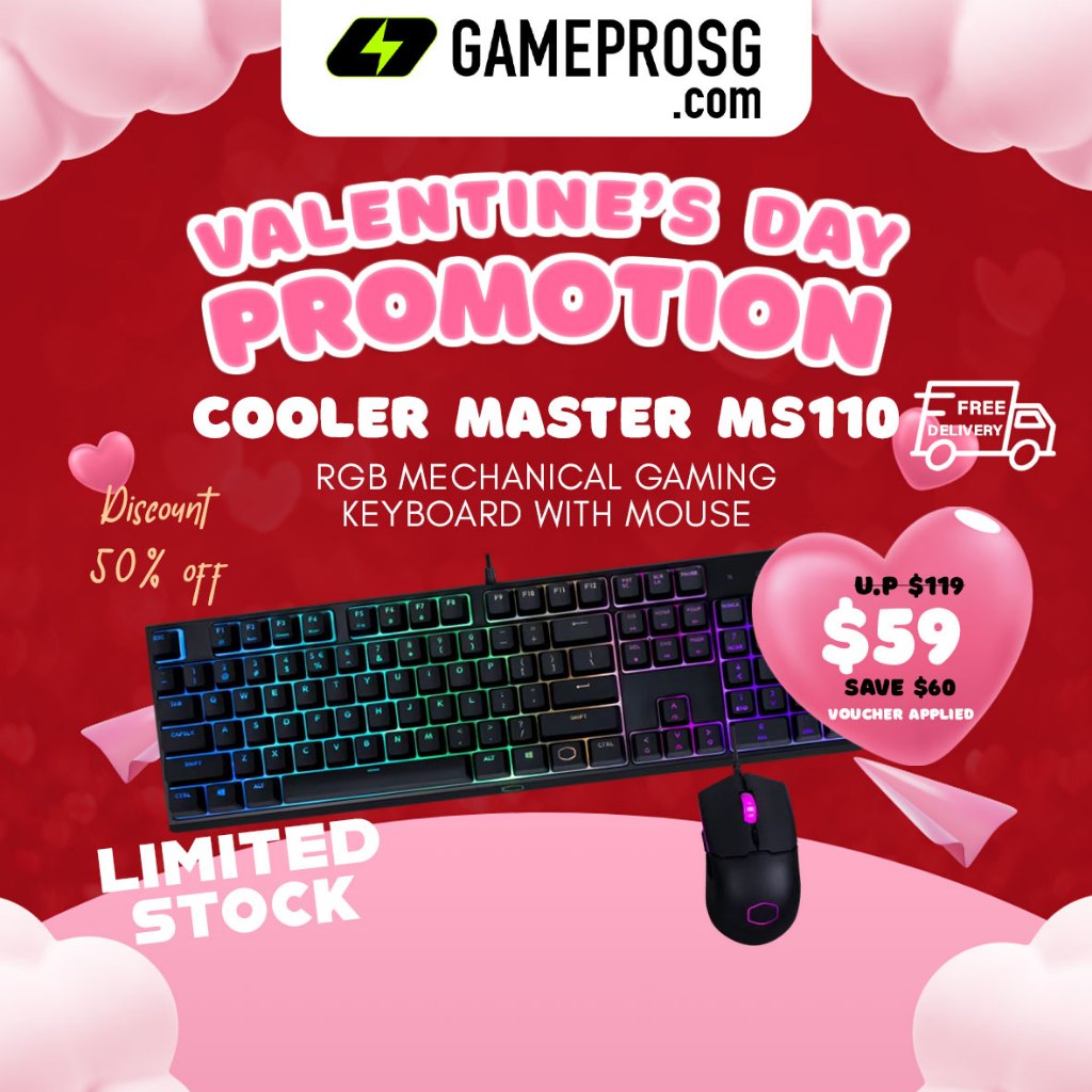 Cooler Master MS110 RGB Mechanical Gaming Keyboard with Mouse | Shopee ...