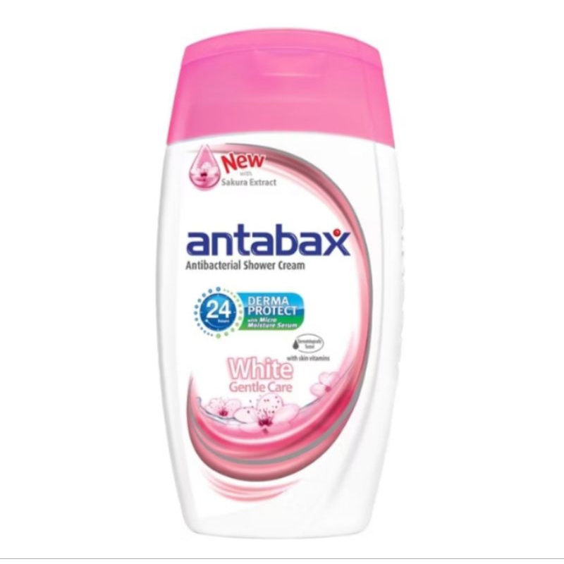 Antabax Antibacterial Shower Cream/250ml/White Gentle Care/With Sakura ...
