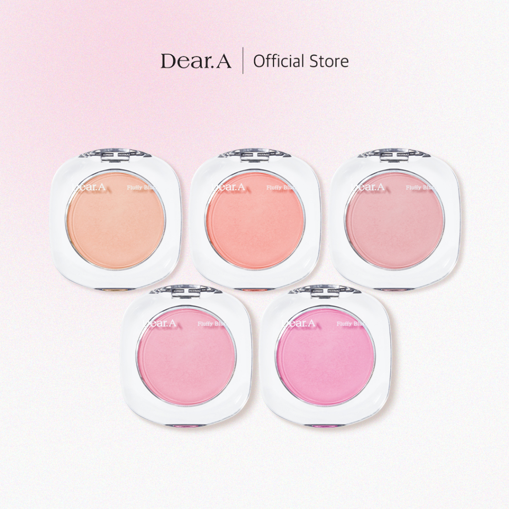 Dear.A Fluffy Blush - An airy, long-lasting pressed powder blush ...