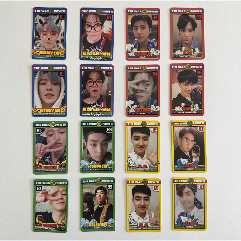EXO The War The Power Of Music 4th Repackage Official Photocard Photo ...