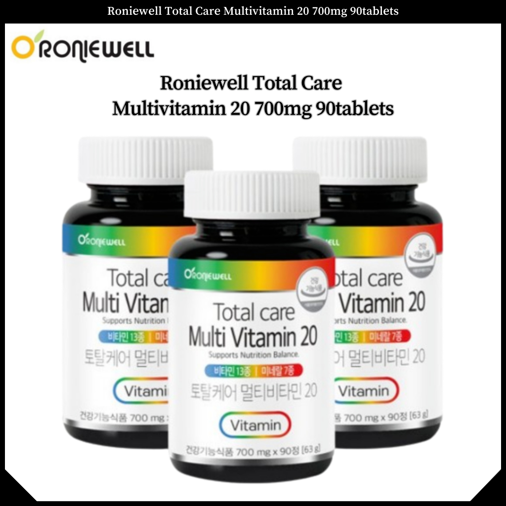 Roniewell Total Care Multivitamin 20 700mg 90tablets | Shopee Malaysia