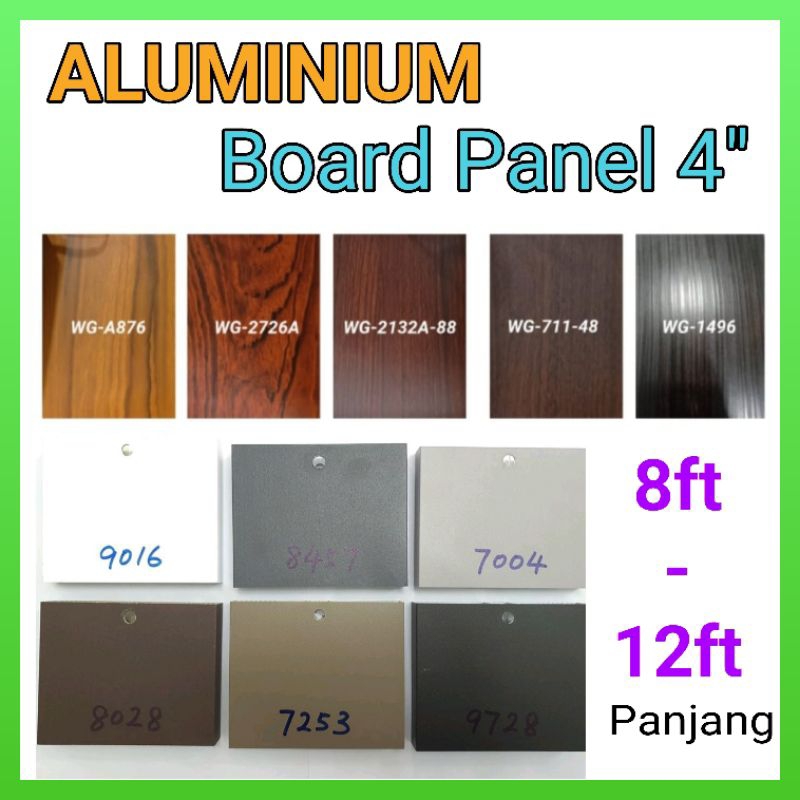 8ft - 12ft Aluminium Board Panel 4 " (Ready Stock) (APL) | Shopee Malaysia