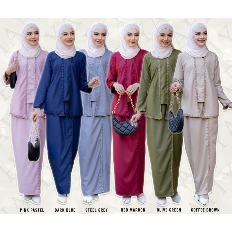 Hafiya Kebaya Moden Cotton Lace | Shopee Malaysia