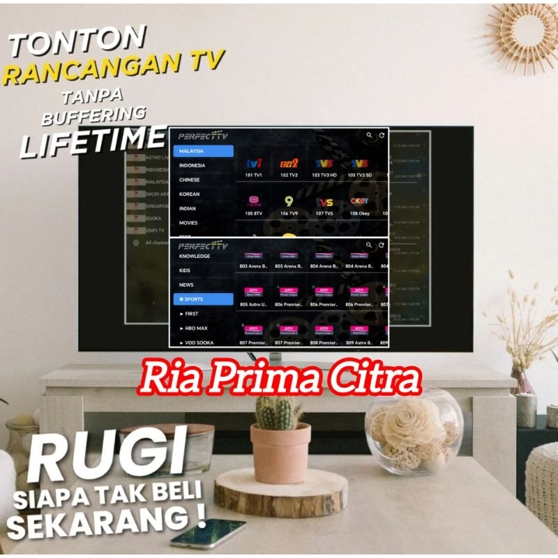 Hot MalasiaTv*Ria Prima Citra Channels Open No ADS 100% working | Shopee Malaysia