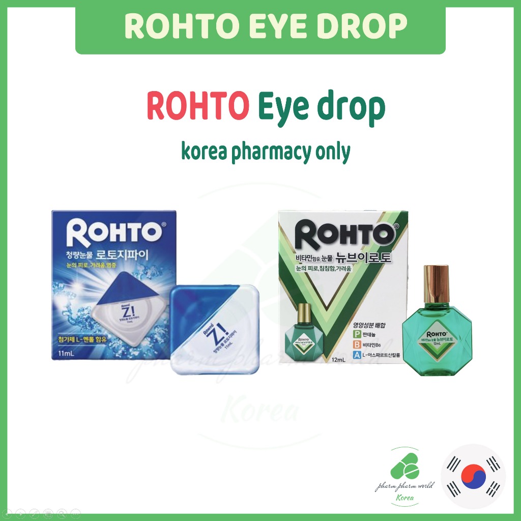 Rohto eyedrop, New V Rohto, Rotho Z, dry and fatigue eye refresh tear cool from Korea Origin ...