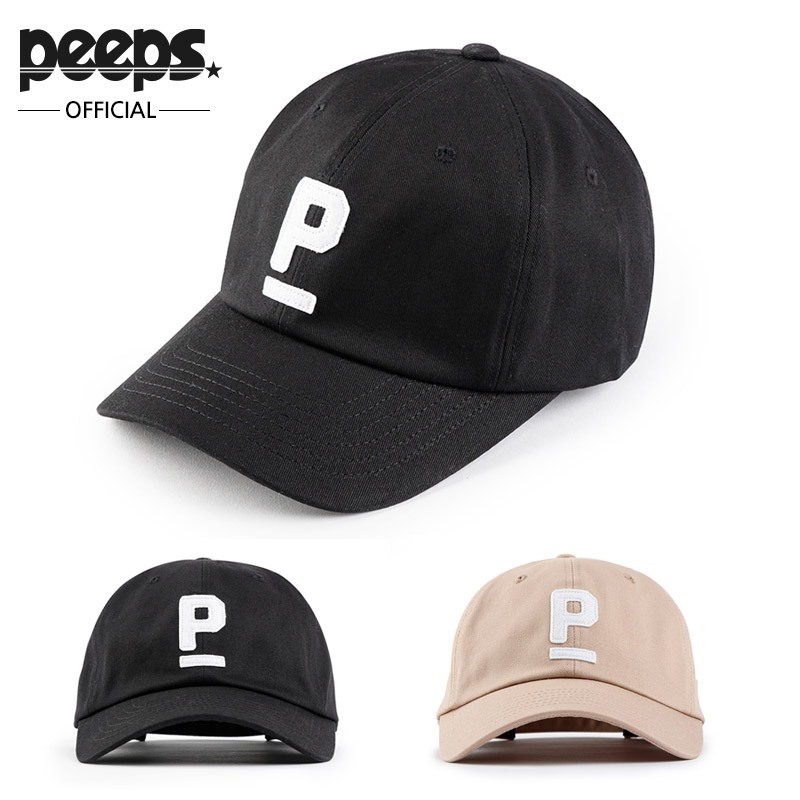[PEEPS] Patch Logo Ball Cap(2 Color) | Shopee Malaysia