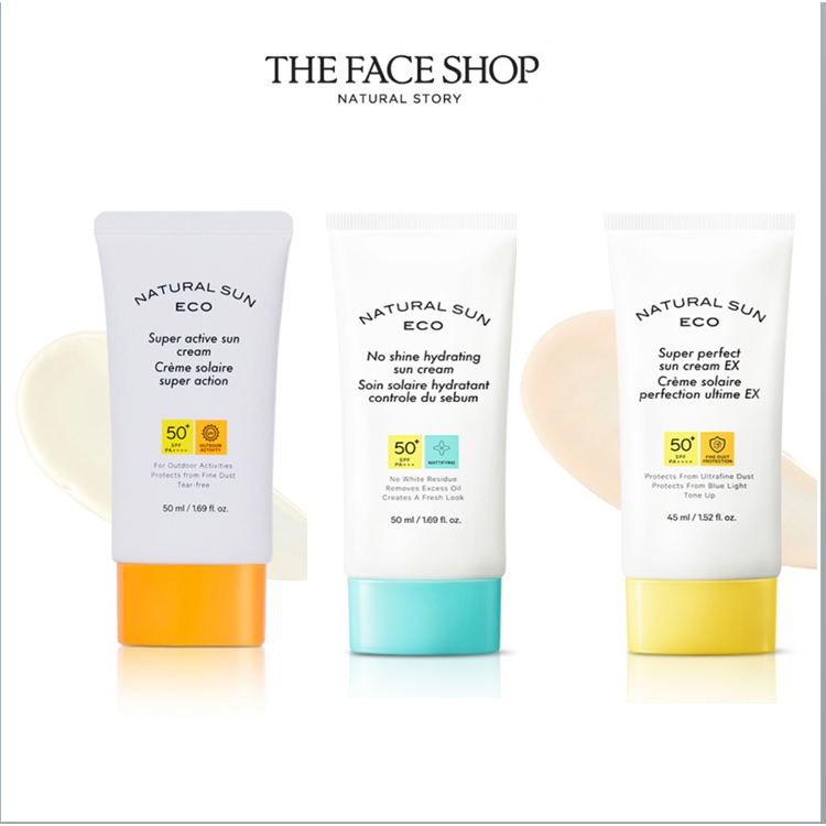 [The Face Shop] Natural Sun Eco Sun Screen | Shopee Malaysia
