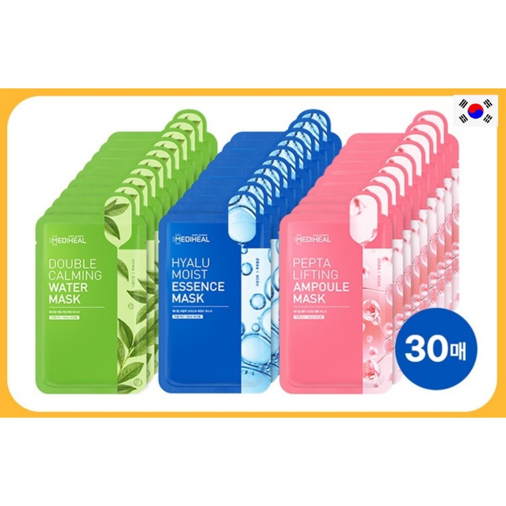 [K-Beauty] MEDIHEAL Double Calming Water Mask + Hyalu Moist Essence ...