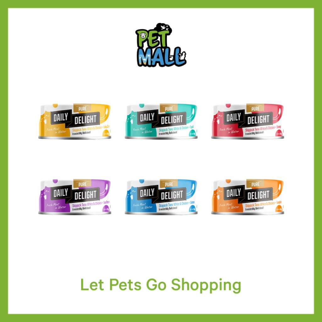 Daily Delight Pure Skipjack Tuna White & Chicken Wet Cat Food 80g ...
