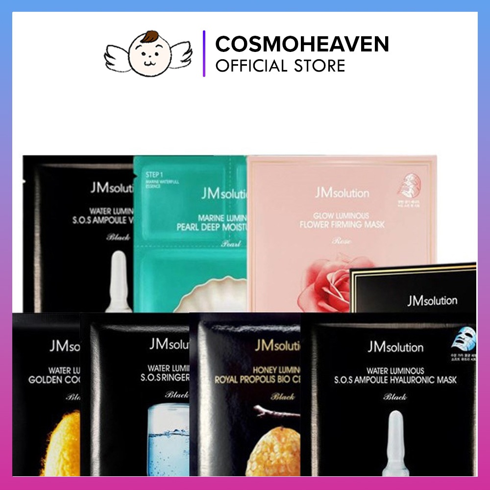 JM Solution Mask Sheet 1ea [Pearl, Flower, Royal Propolis, S.O.S Ringer ...