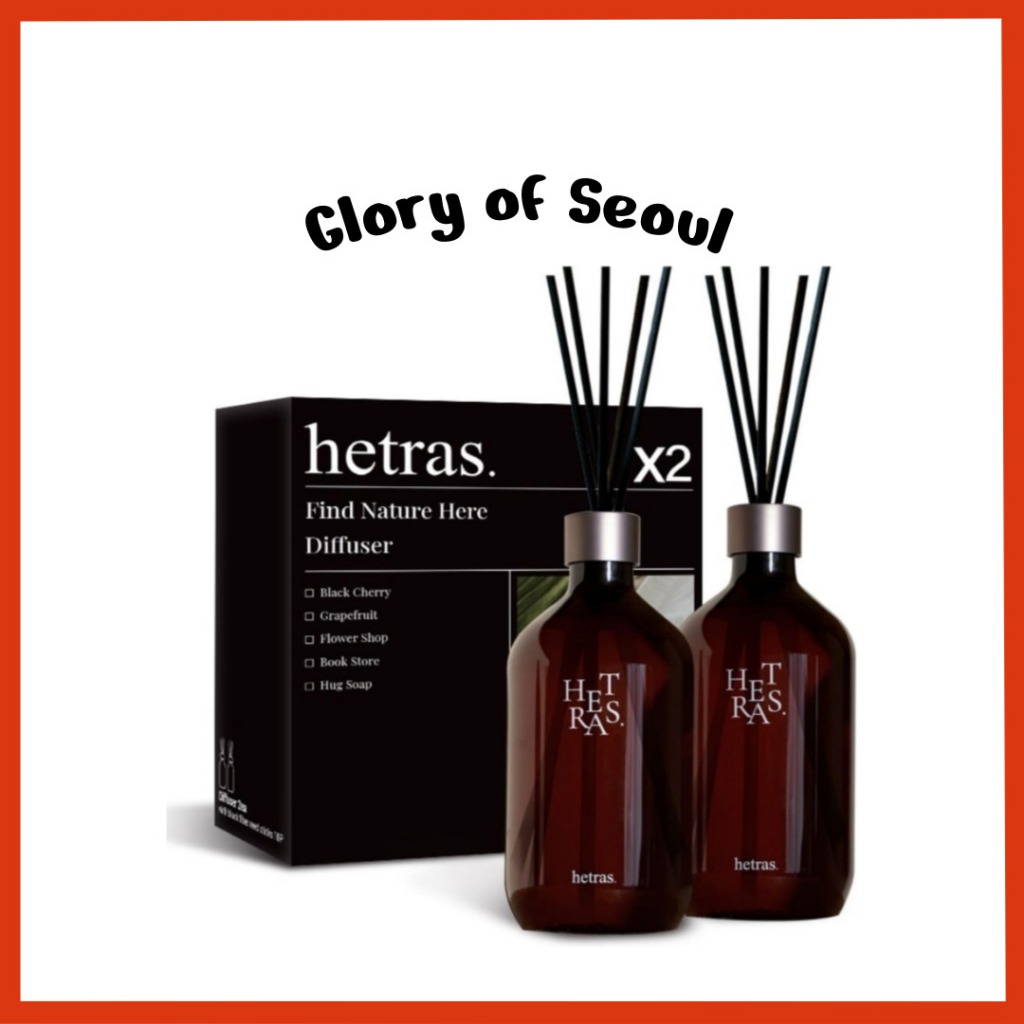 [HETRAS] Premium Reed Diffuser: Set of 2 x 16.9oz (1,000 ml) Large ...