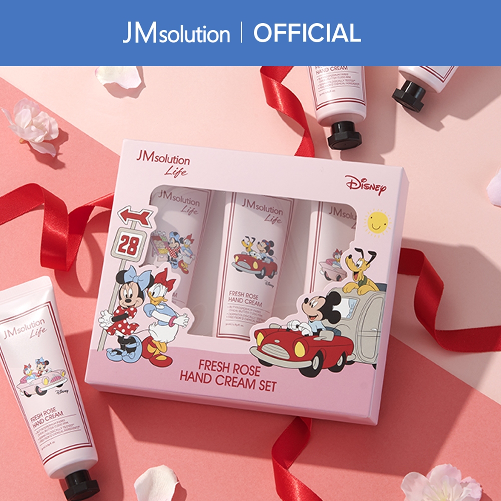 [JMSOLUTION] DISNEY FRESH ROSE HAND CREAM SET (50ml x 3ea) | Shopee ...