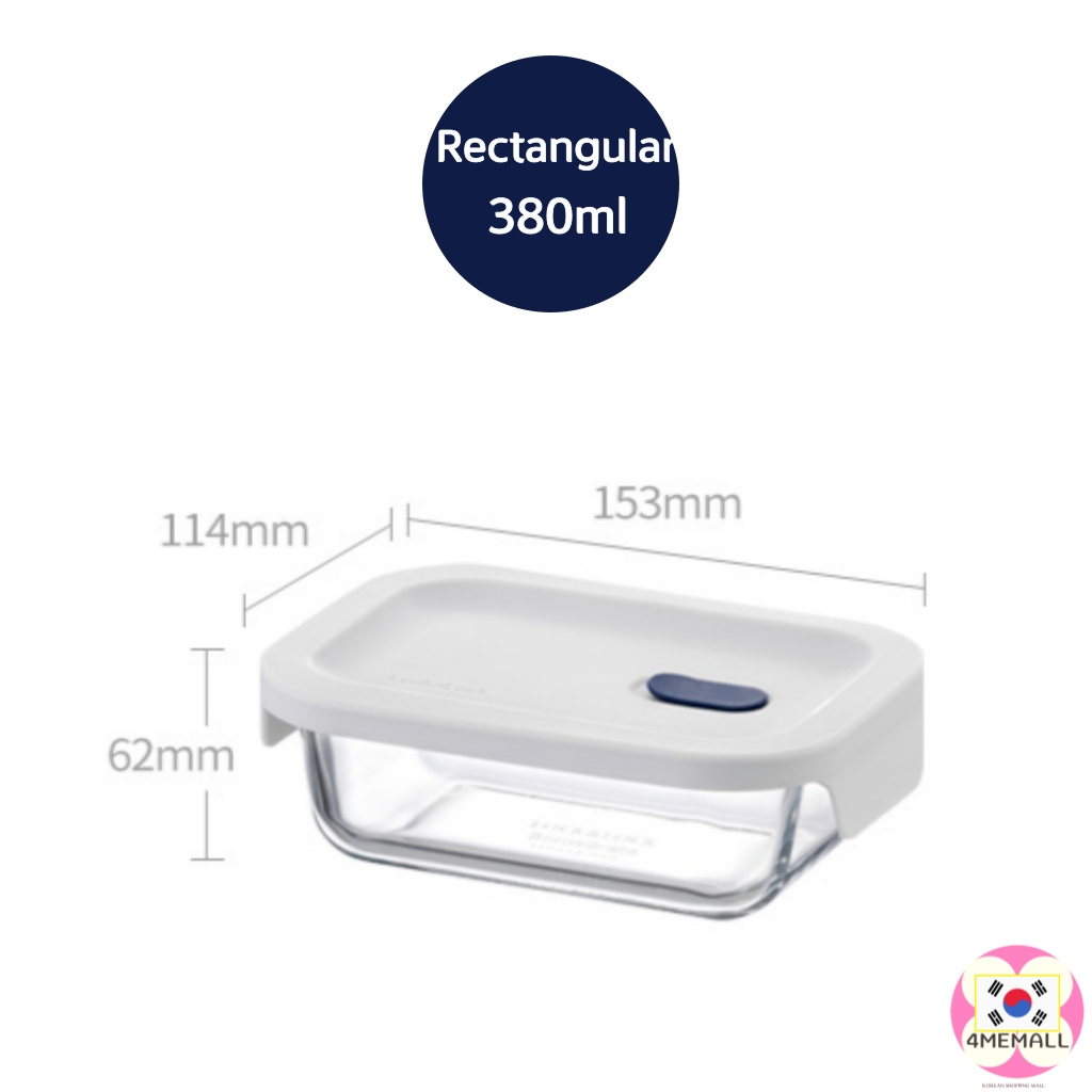 LocknLock Top Class Silicone Glass Airtight Container Food Container Food Storage Lock&Lock Lock ...