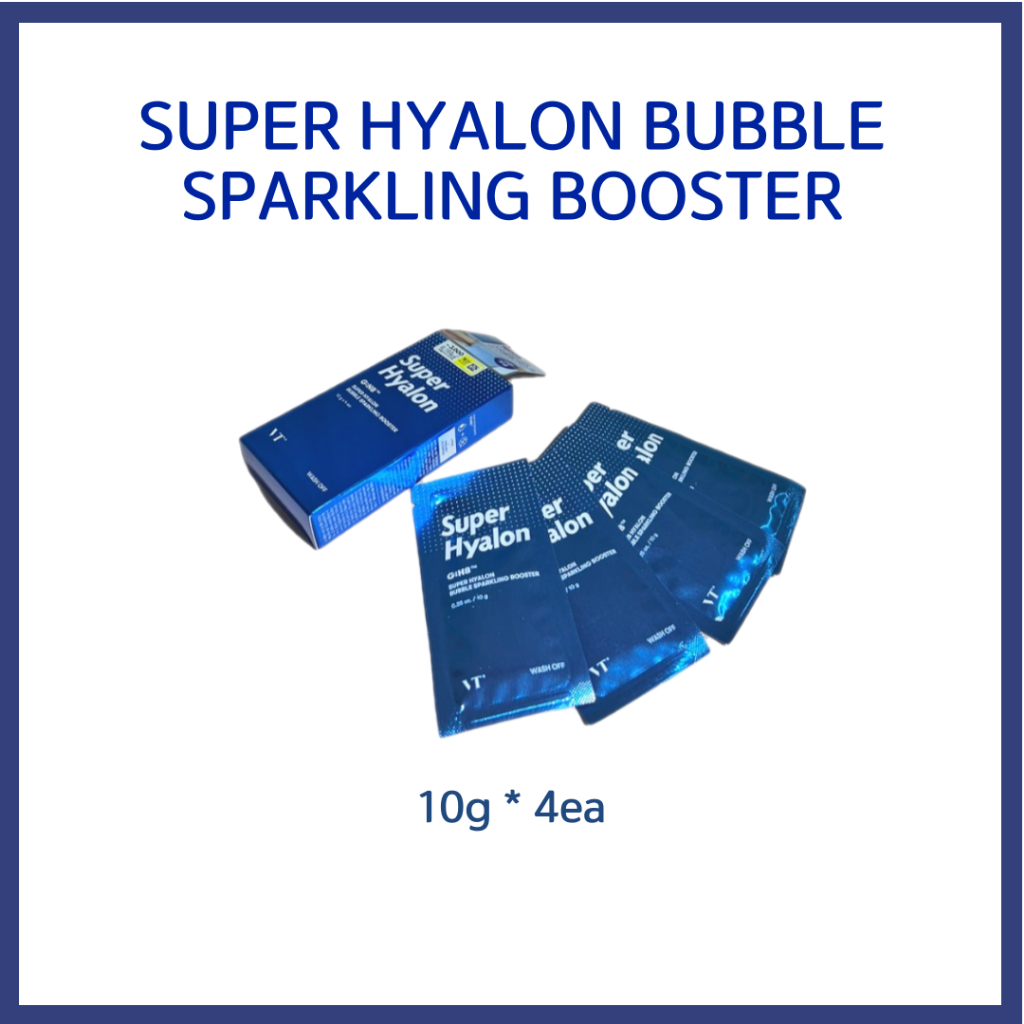 [Daiso X VT ] Super hyalon & CICA & Progloss Bubble Sparkling Booster 10g * 4ea | Shopee Malaysia